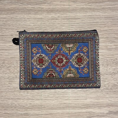Authentic Handmade Turkish Coin Wallet Silk Ethnic Woven Fabric Carpet ...