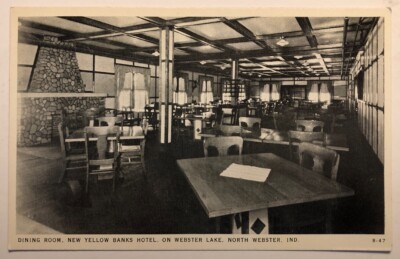 Dining Room New Yellow Banks Hotel on Webster Lake North Webster ...