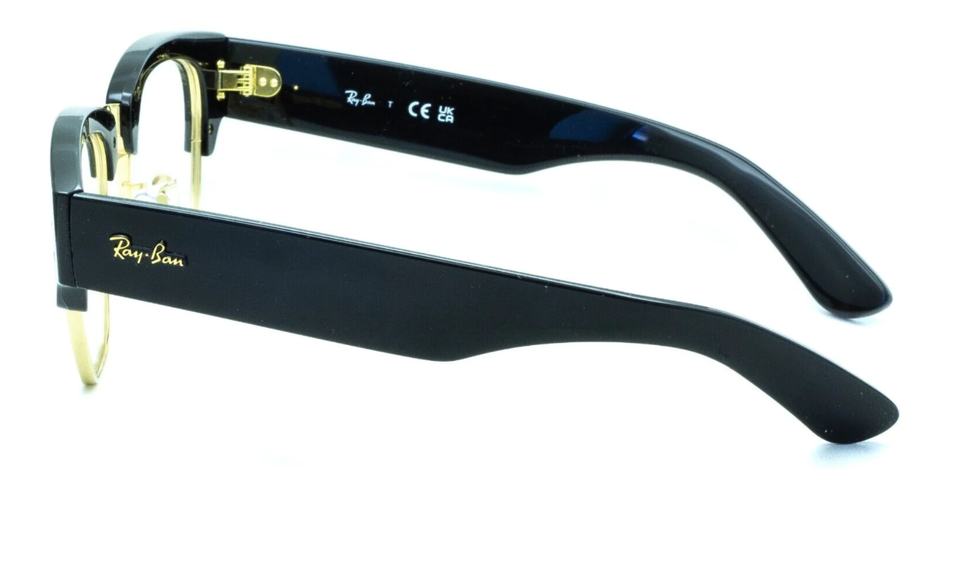 Ray-Ban Mega Clubmaster Reading Glasses RB 0316V 2000 Black &Gold ...
