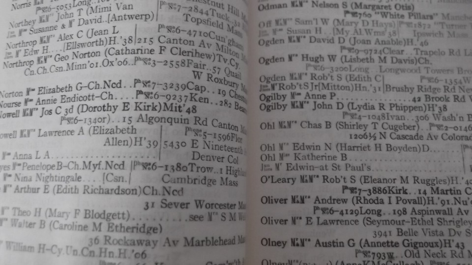 Social Register - Boston MA 1968 Hardcover | eBay