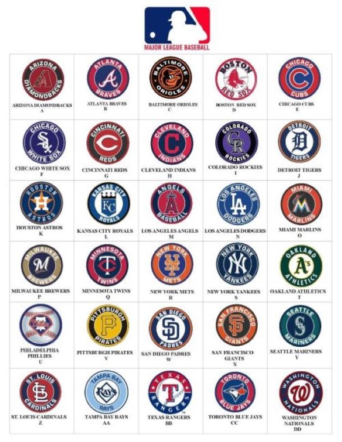 Every Baseball Team Logo Vinnitsa, Ukraine January 10, 2023: MLB
