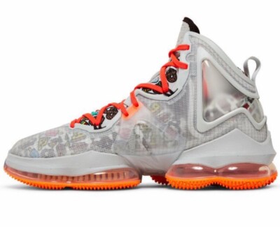 Nike LeBron 19 “fast Food” Men's 8.5 US - Grey/ Green/ Orange, NEW
