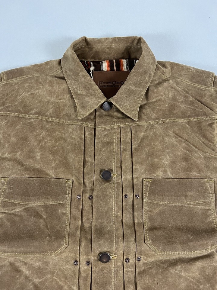 FREENOTE CLOTH RIDERS JACKET WAXED CANVAS RUST XL NWT LAST ONE | eBay