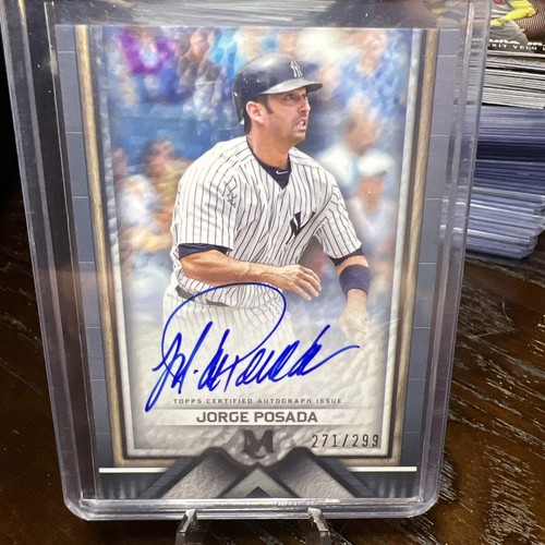 2023 Jorge Posada Topps Museum On Card Auto /299 Yankees HoF Great | eBay