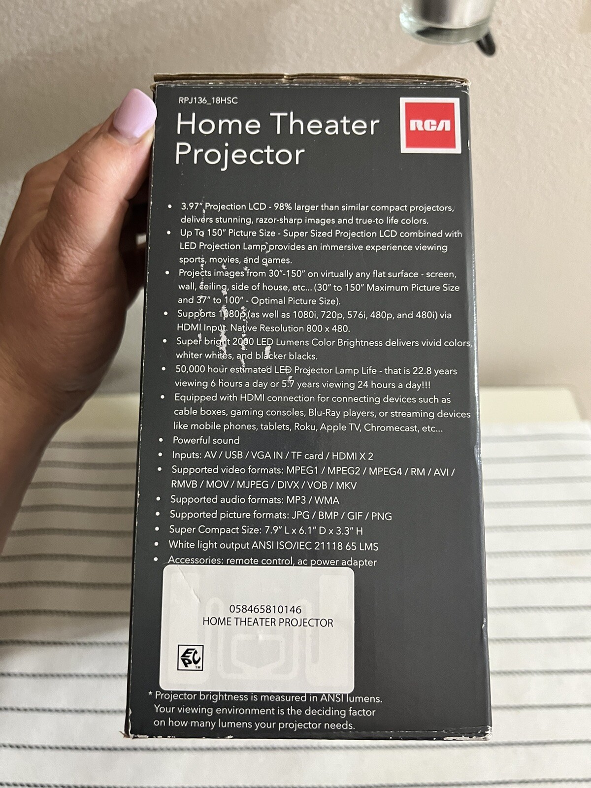 RCA RPJ136 Home Theater Projector NEW 58465810146 | eBay