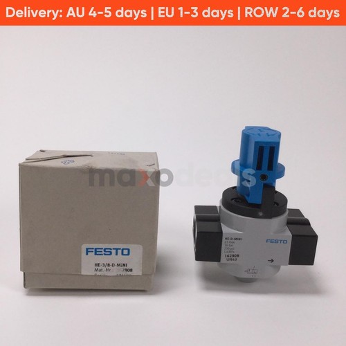 Festo HE-3/8-D-MINI Basic valve 162808 Einschaltventil 230psi New NFP ...