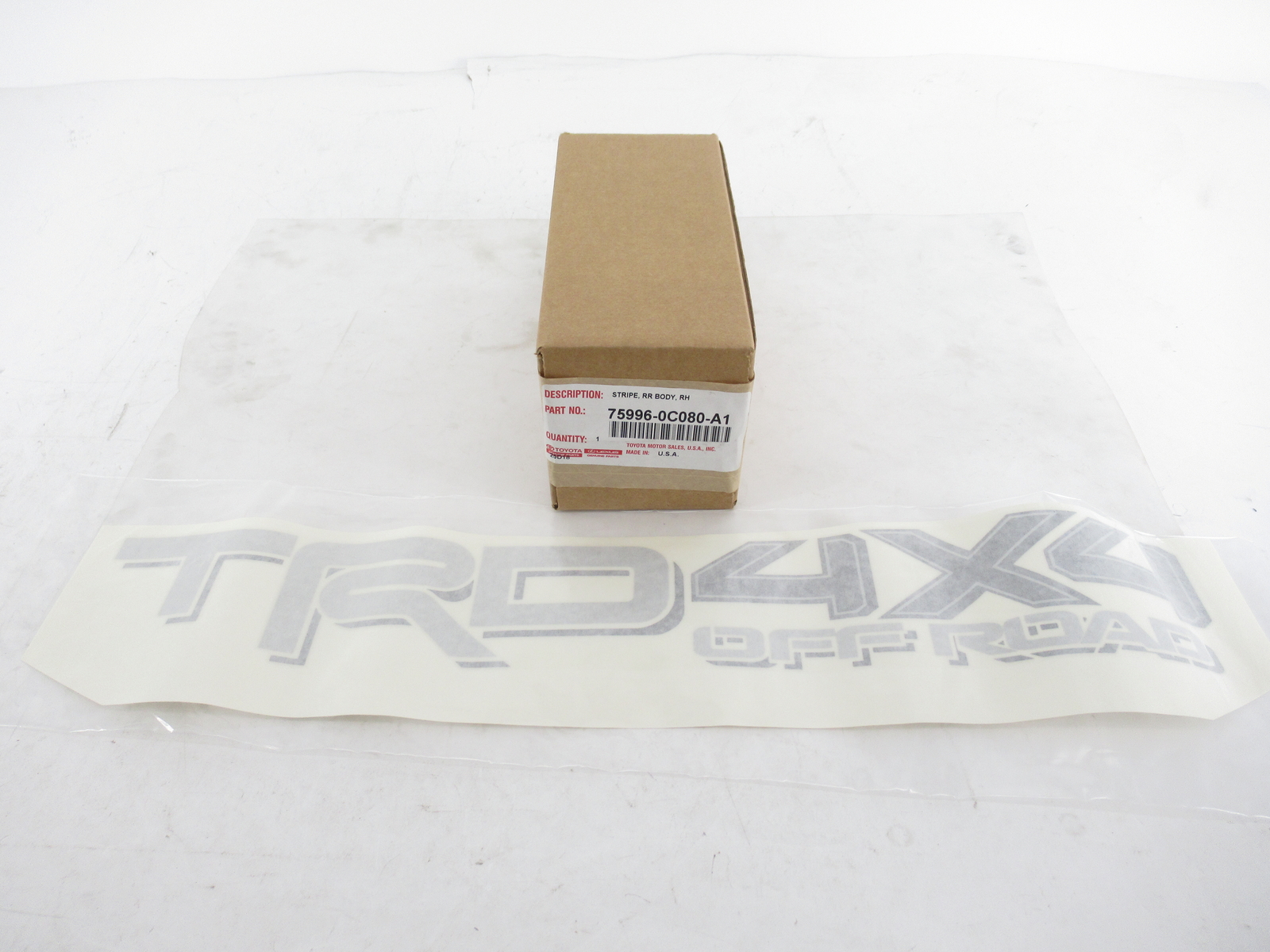 Genuine OEM 75996-0C080-A1 Toyota TRD 4X4 Off Road Passenger Bedside ...