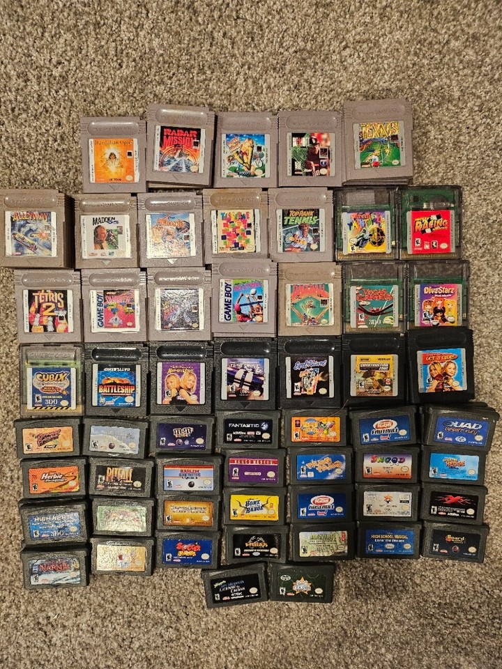 Nintendo Gameboy, Gameboy Color GBC, Gameboy Advance GBA Games $4 Flat ...