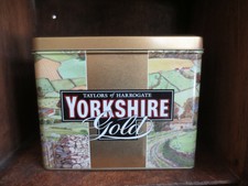 Taylors of Harrogate Yorkshire Gold Tea Tin Caddy for sale online | eBay