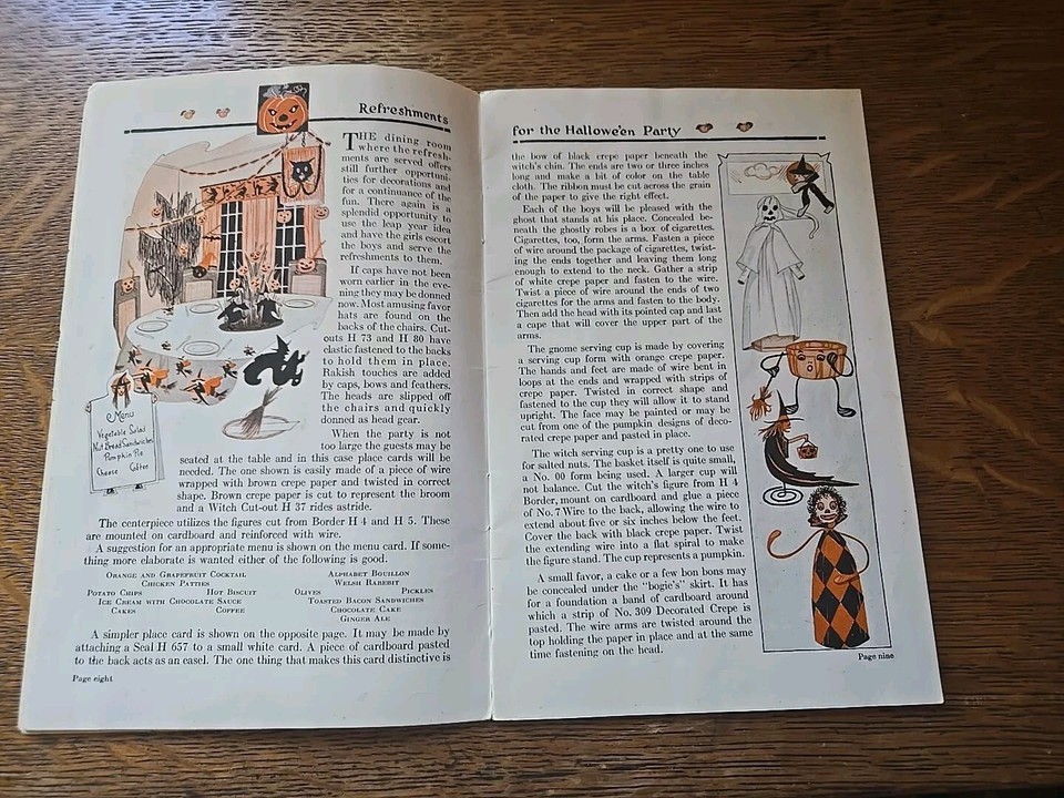 Dennisons Bogie Book Suggestions for Halloween Party Games Decor ...