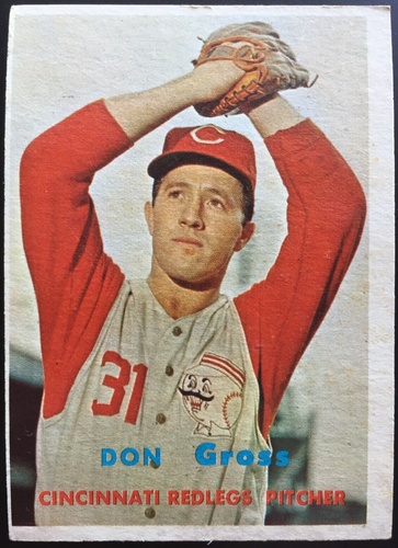 1957 Topps #341 DON GROSS Cincinnati Redlegs MLB baseball card EX | eBay