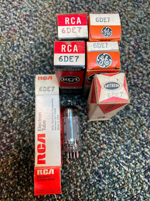 RCA Ratheon and GE 6DE7 Vacuum Tube N.O.S. | eBay