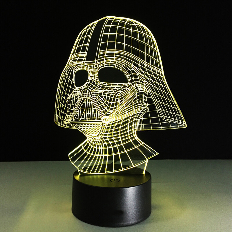 3D LED Night Light Table Desk Lamp 7 Color Optical Illusion Lights | eBay