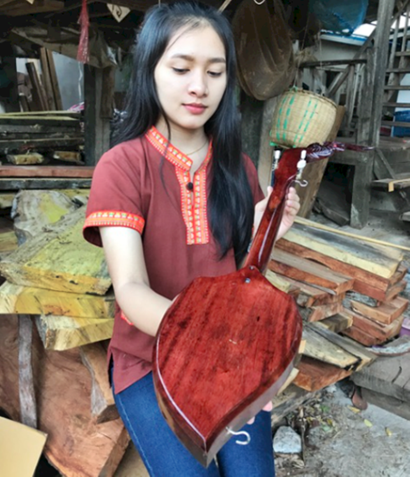 Thai Lao Phin Isan Mandolin Instrument String Folk Acoustic Music ...