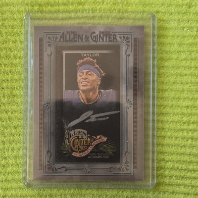 Topps Allen & Ginter Framed Mini Black Frame Autograph Jonathan Taylor ...