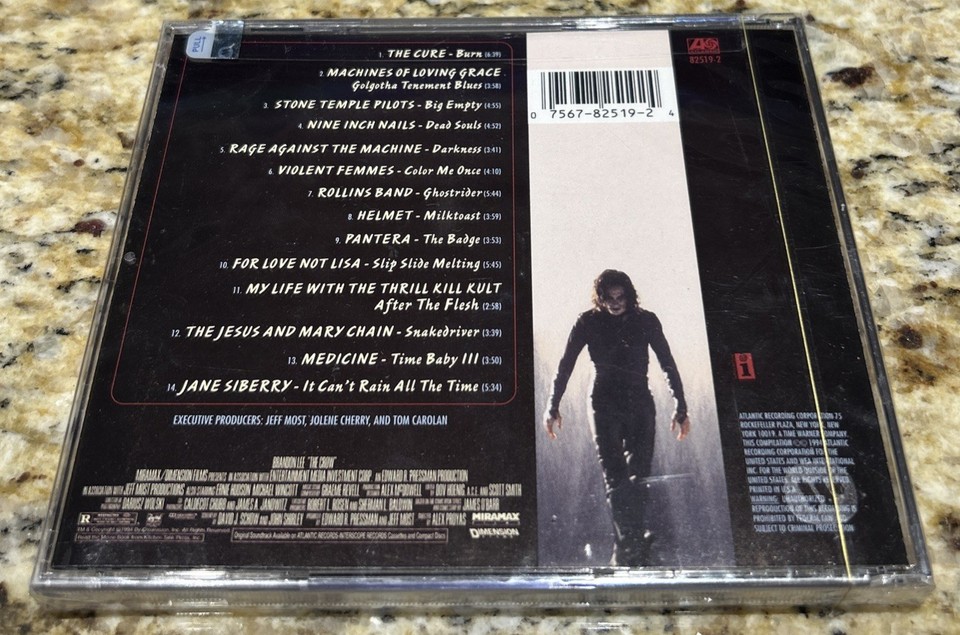 THE CROW- MOTION PICTURE SOUNDTRACK CD NEW SEALED 1994 ATLANTIC | eBay