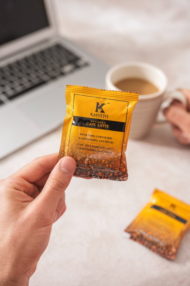 Kaffeto Caffe latte with ganoderma/reishi/vegan/Kaffeto Gourmet (50 ...