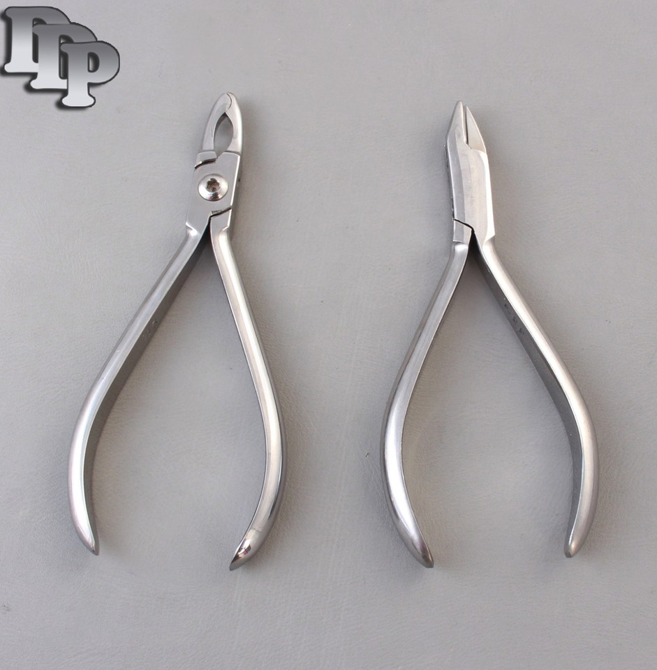 Set of 2 Aderer 3 Prong Plier & Johnson Plier Orthodontic Instruments ...