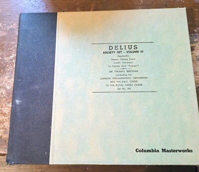 Delius Society Set-Vol. III Appalachia No. 355 | eBay