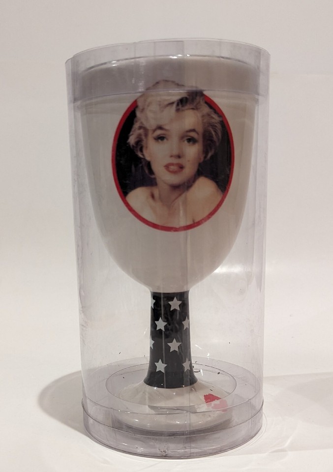 Marilyn Monroe Wine Glass Ceramic Goblet, Red White & Blue Collectible ...