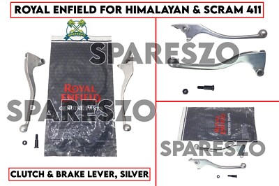 Royal Enfield CLUTCH & BRAKE LEVER , Silver For Himalayan & Scram 411 ...