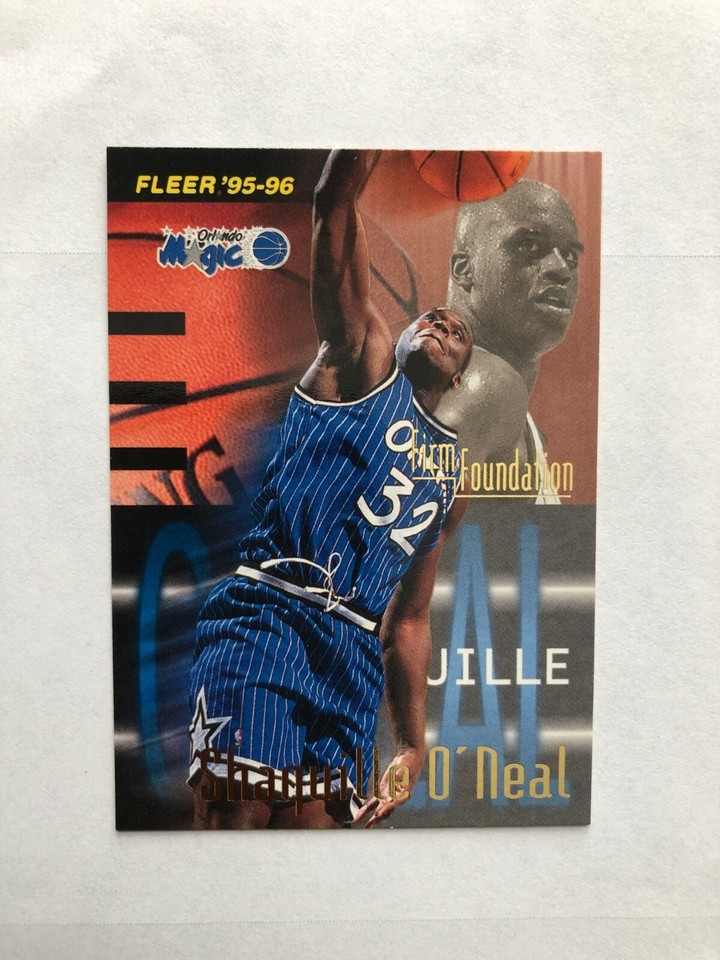 1996 SHAQUILLE O'NEAL Fleer Basketball Card # 338 Made in USA | eBay