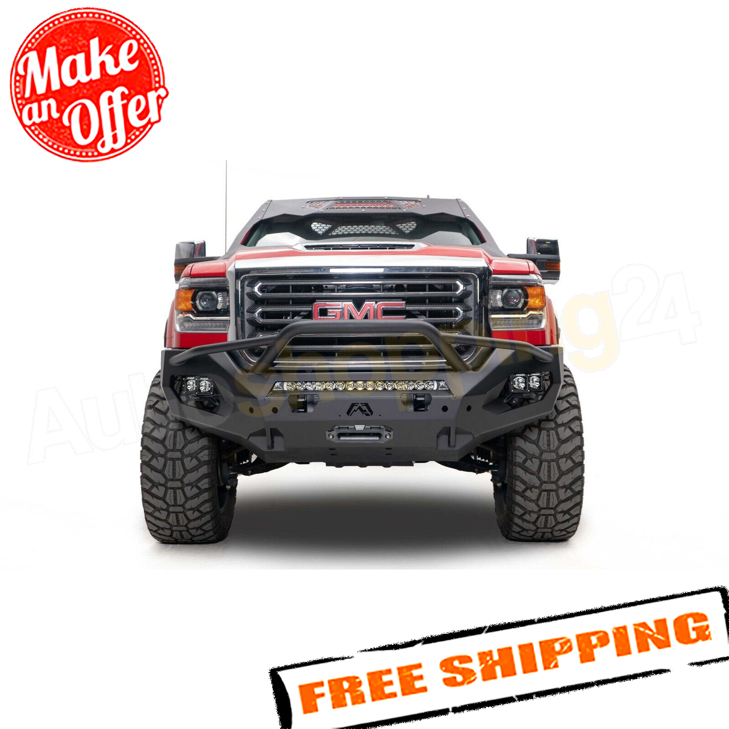 Fab Fours GM15-X2852-1 Matrix Front Bumper for 2015-2019 GMC Sierra ...