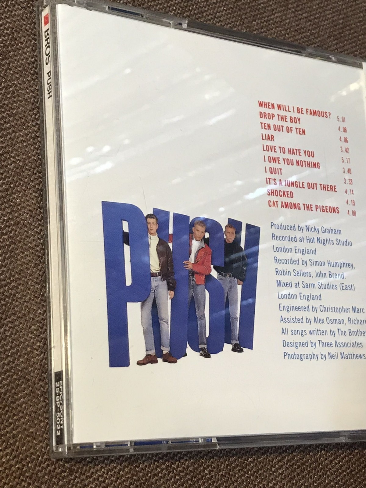 BROS Push JAPAN CD 25.8P-5022 w/OBI+P/S BOOKLET 1988 reissue 2,500 JPY ...