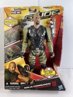 GI Joe Ninja Commando Roadblock Action Figure | eBay