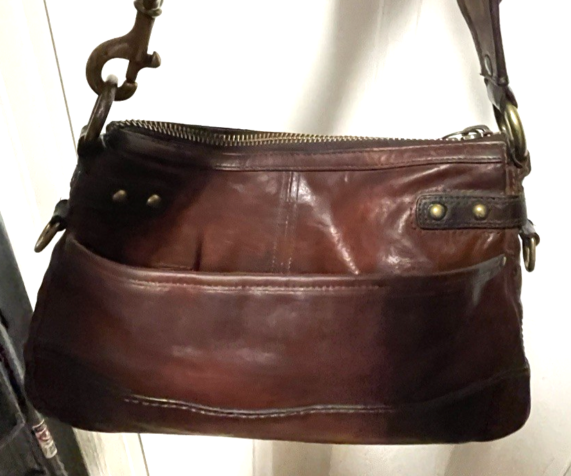 COACH Legacy 65th Anniversary Brown Whiskey Vachetta Leather Shoulder ...