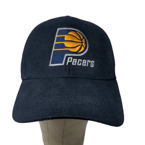 NBA Indiana Pacers Strapback Hat Embroidered Logo Blue Gold Adjustable ...