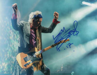 Keith Richards Signed Autograph 11x14 Photo - The Rolling Stones Guitar ...