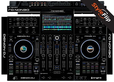 Denon Prime 4+ Skin | Color Black | Protective Decal | StyleFlip Skins ...