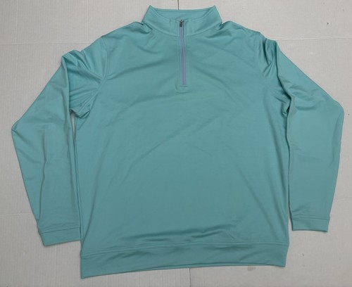 Peter Millar Men's Large 1/4 Zip Pullover - Teal Blue - Perth ...