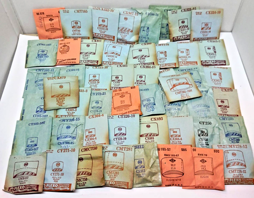 50 Vintage Elgin Watch Crystal Lot - Various Sizes NOS - Junk Drawer ...
