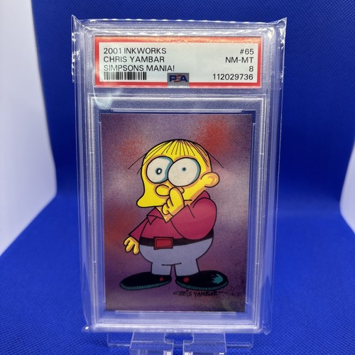 2001 Ralph Wiggum PSA 8-POP 1/1 Inkworks The Simpsons Mania #65 NM🍩 | eBay