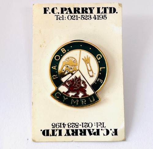 RAOB GLE Royal Antediluvian Order of Buffaloes CYMRU Wales Pin Badge FC ...