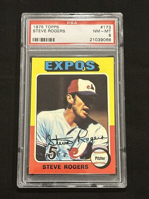 1975 TOPPS #173 STEVE ROGERS PSA 8 EXPOS | eBay