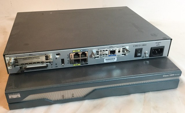 Cisco 1841 Router Lot Of 2 CISCO1841 W/ 1DSU-T1 V2 Wired 1800 Series | eBay