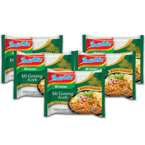 6Pcs @85g Indomie Goreng Aceh Original Instant Fried Noodles Indonesian ...