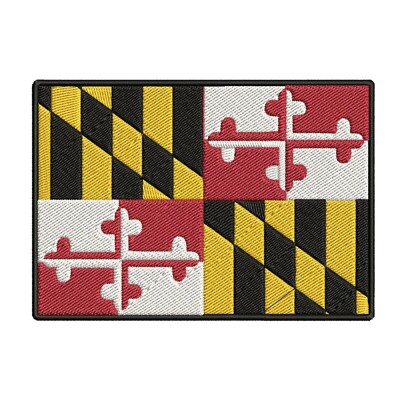 MARYLAND STATE FLAG embroidered iron-on PATCH EMBLEM MD applique | eBay