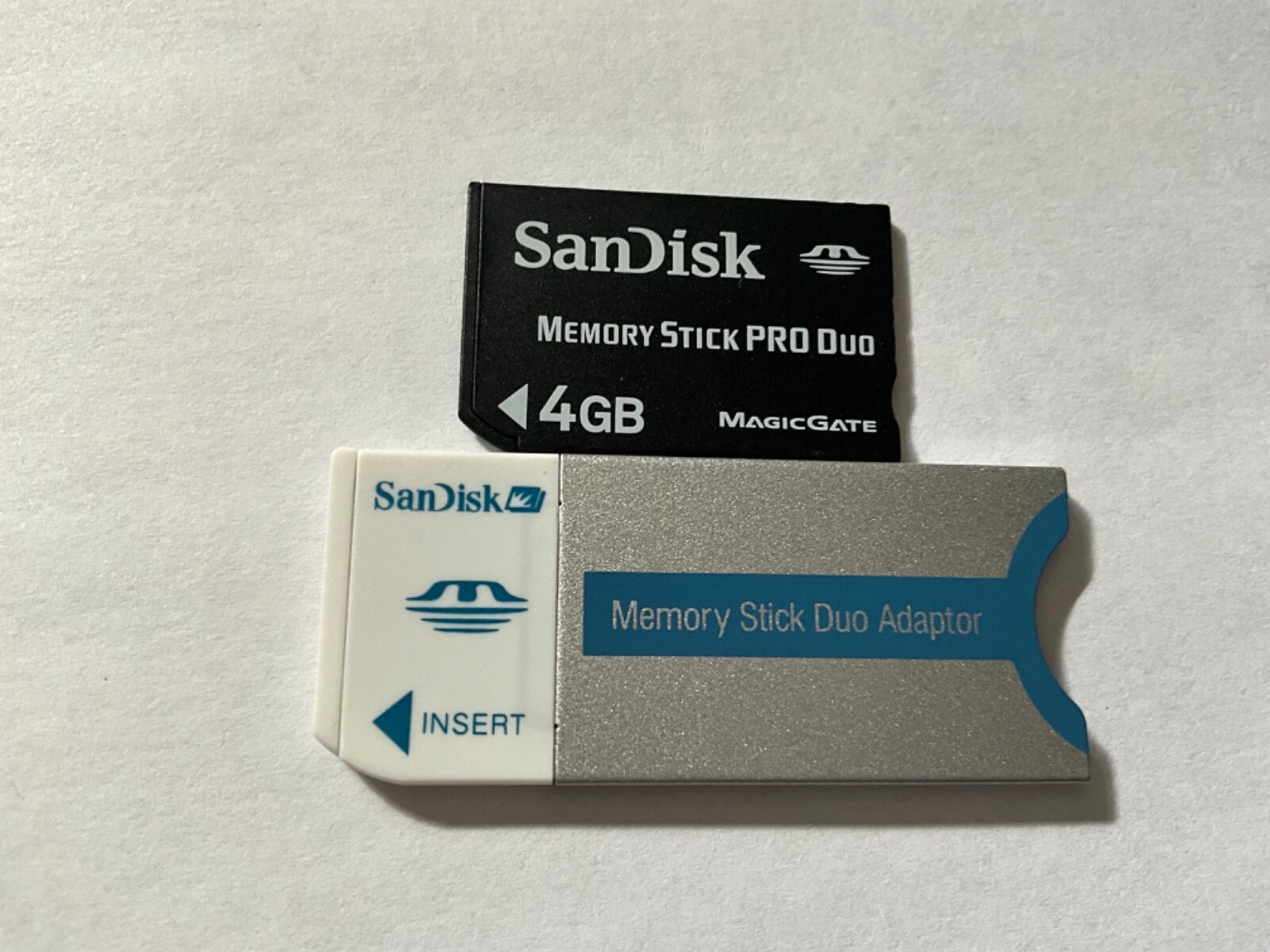 1pcs 4gb sandisk Sony compatible Memory Stick Pro duo +adapter for Sony ...