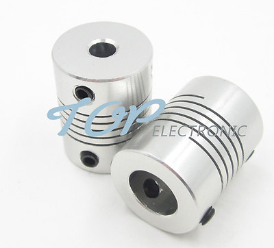 2PCS 5mmx8mm CNC Motor 3D PrinterJaw Shaft Coupler 5mm-8mm Flexible ...