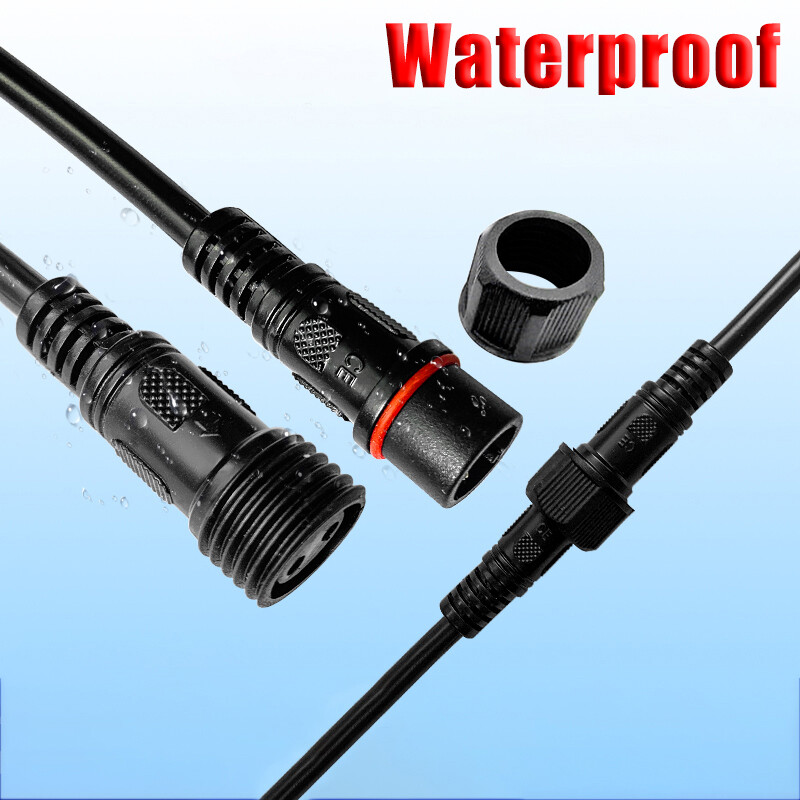 IP68 Waterproof Male Female Wire Cable Connectors Electrical Power Plug ...