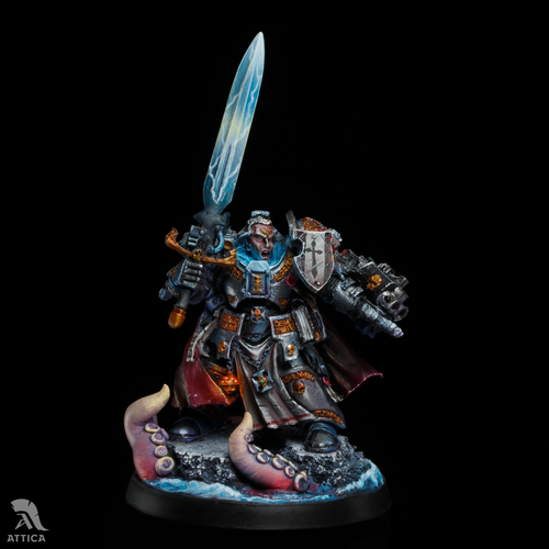 Brother-Captain Stern Grey Knights painted figure Warhammer 40k Pre ...