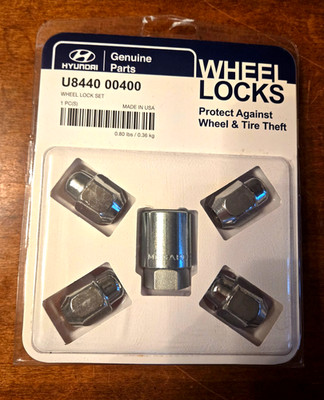 HYUNDAI GENUINE PARTS U8440-00400 WHEEL LOCKS OEM U844000400-Sealed ...