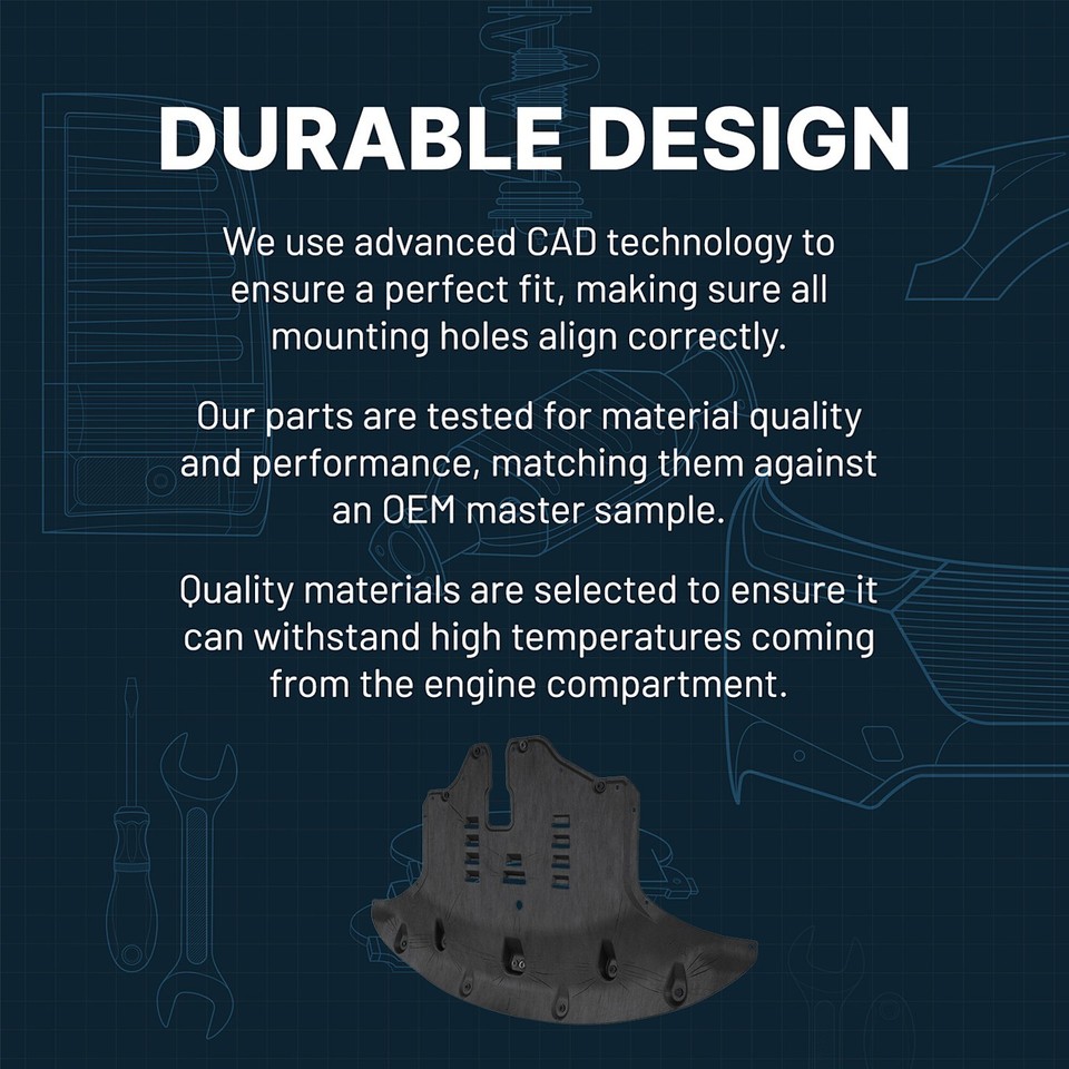 New Engine Splash Shield Mercedes S Class S500 S430 S55 AMG MB1228125 ...