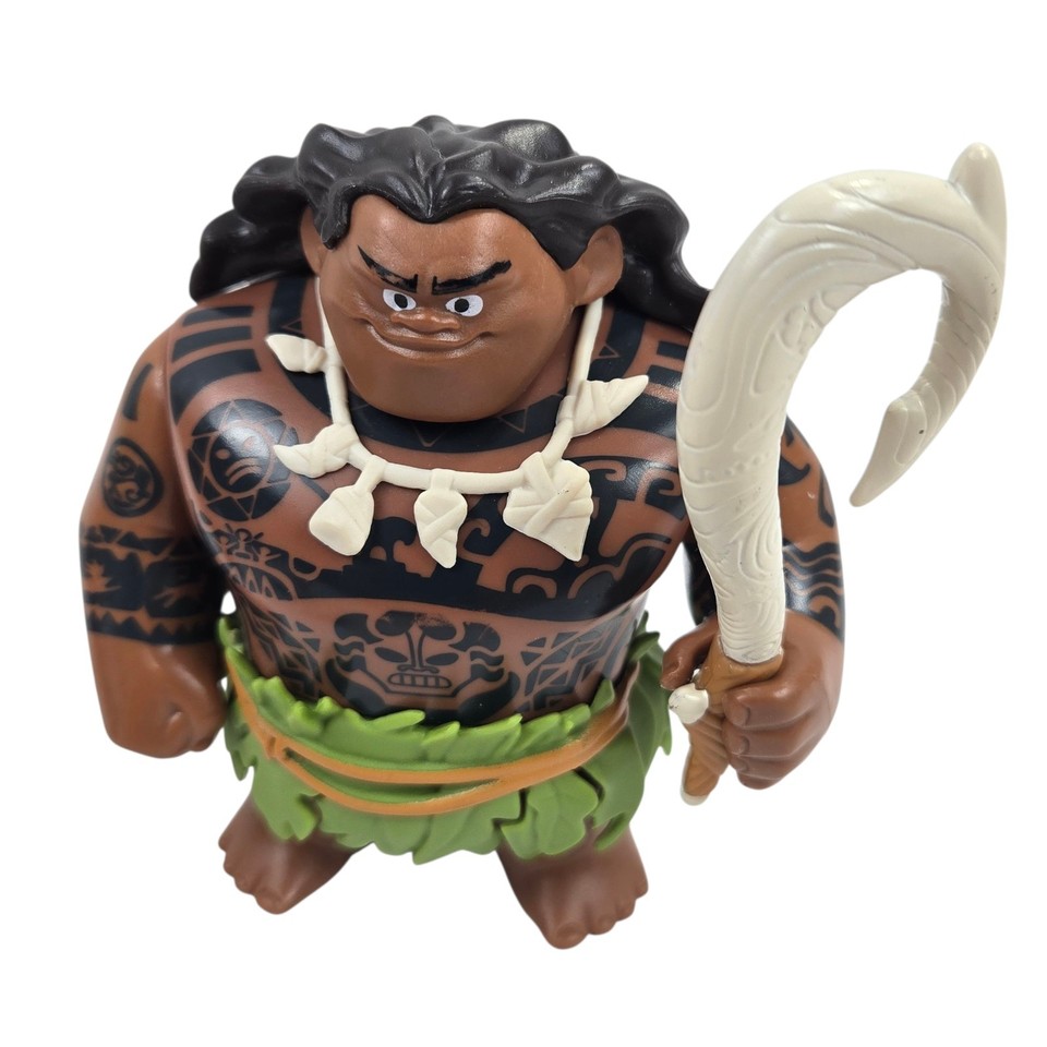 Disney Moana Action Figure Set Maui Chief Tui Hei Hei Pua Hasbro 2016 w ...