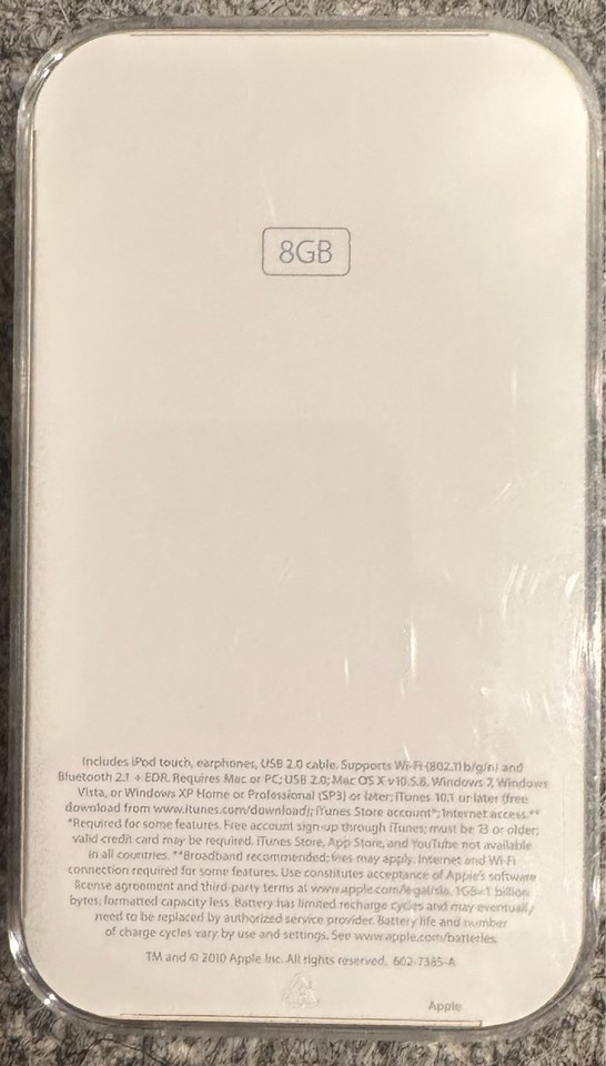 Apple iPod Touch 4th Generation 8GB Player - Black (MC540LL/A) New ...