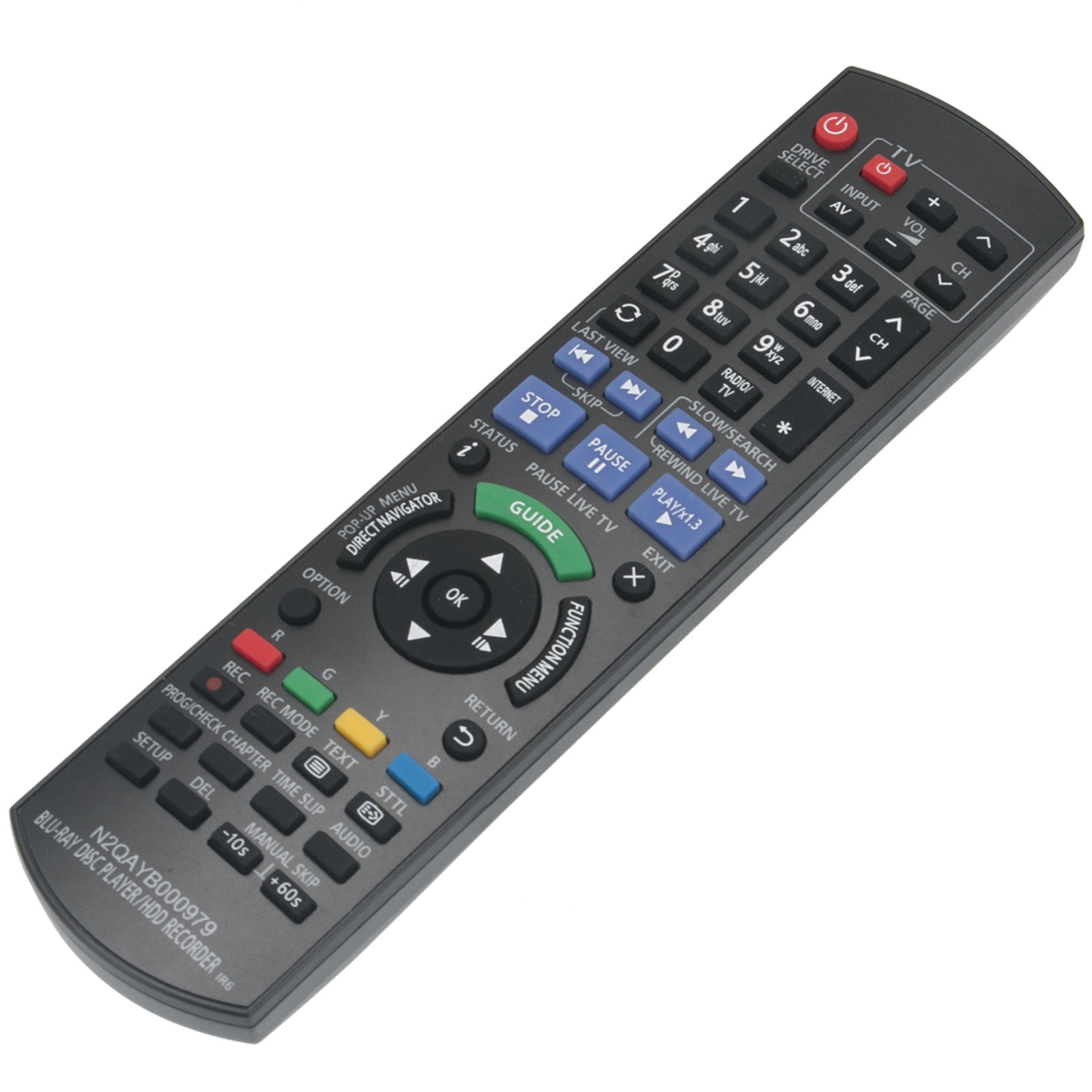N2QAYB000979 Remote for Panasonic DVD Recorders DMRPWT540 DMRPWT540GL ...